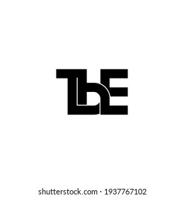 Tbe Letter Original Monogram Logo Design Stock Vector (Royalty Free ...