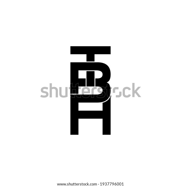 Tbh Letter Original Monogram Logo Design Stock Vector (Royalty Free ...