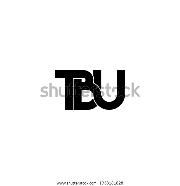 Tbu Letter Original Monogram Logo Design Stock Vector (Royalty Free ...