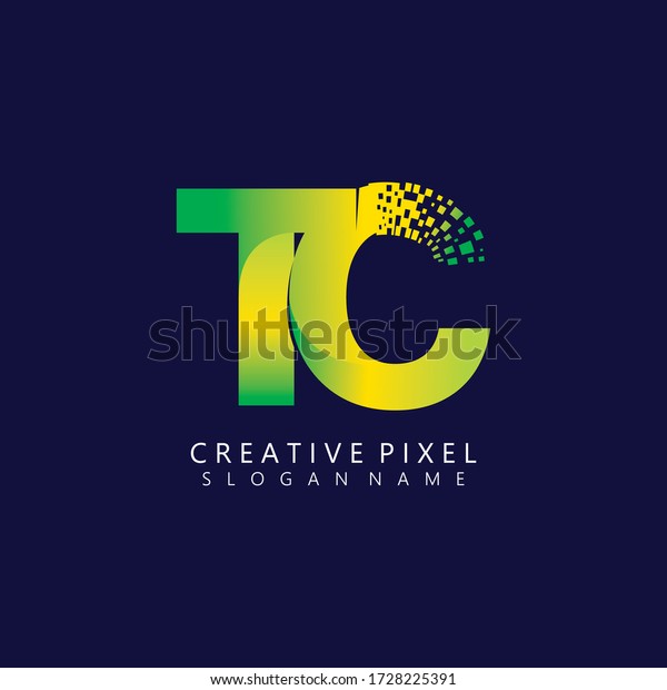 Diseño de logotipo inicial de TC: vector de stock (libre de regalías ...