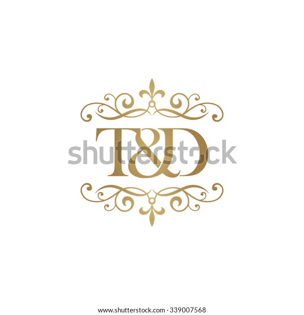 Td Initial Logo Ornament Ampersand Monogram 스톡 벡터(로열티 프리) 339007568 ...