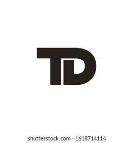 Td Letter Vector Logo Design Stock Vector (Royalty Free) 1618714114 ...