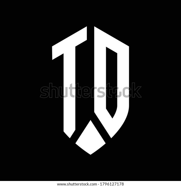 Td Logo Monogram Emblem Shield Style Stock Vector (Royalty Free ...