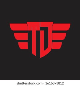 Td Logo Monogram Emblem Wings Element Stock Vector (Royalty Free ...