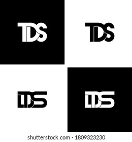 Tds Letter Original Monogram Logo Design Stok Vektör (Telifsiz ...