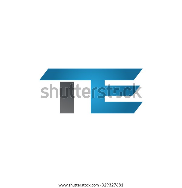 Te Company Linked Letter Logo Blue Stock Vector (Royalty Free) 329327681