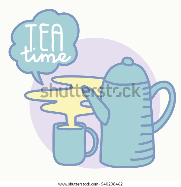 Tea Addict Poster T Shirt Design Stock Vector (Royalty Free) 540208462 ...