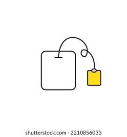 Tea Bag Icon Set Teabag Symbol Stock Vector (Royalty Free) 2210856033 ...