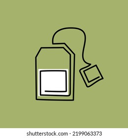 Tea Bag Logo Tea Icon Vector Stock Vector (Royalty Free) 2199063373 ...