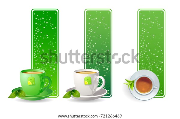 Tea Cup Banner Backgrounds Vectors Stock Vector (Royalty Free ...