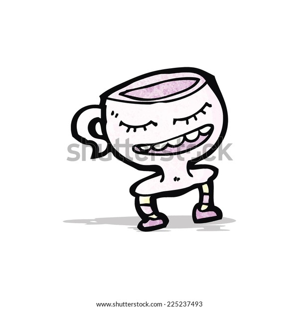Tea Cup Cartoon Character Stock Vector (Royalty Free) 225237493 ...