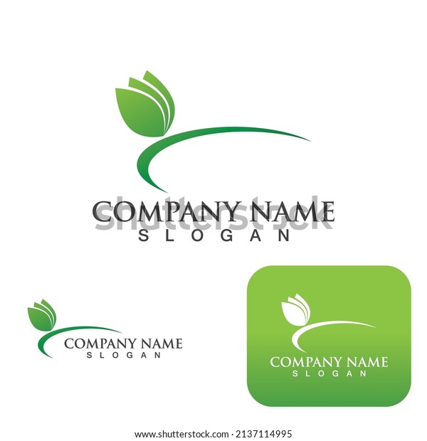 Tea Garden Logo Symbol Vector Stock Vector (Royalty Free) 2137114995 ...