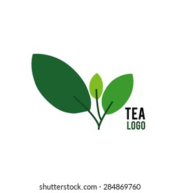 Tea Leaf Logo Illustration Stock Vector (Royalty Free) 284869760 ...
