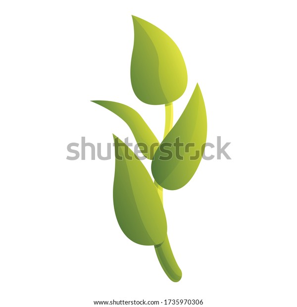 Tea Plant Icon Cartoon Tea Plant Stock Vector (Royalty Free) 1735970306 ...