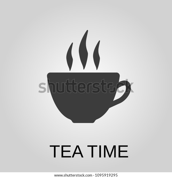 Tea Time Icon Tea Time Symbol Stock Vector (Royalty Free) 1095919295 ...
