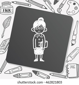 Teacher Doodle Stock Vector (Royalty Free) 462821803 | Shutterstock