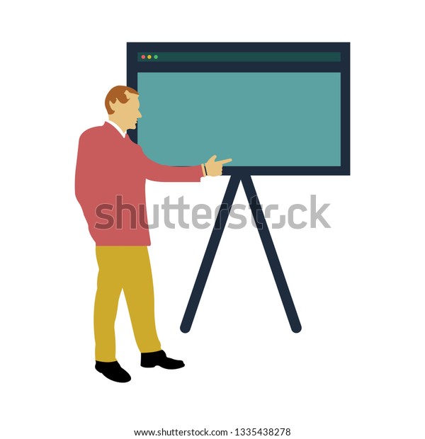 Teacher Icon Teacher Board Teaching Board Stock Vector (Royalty Free ...