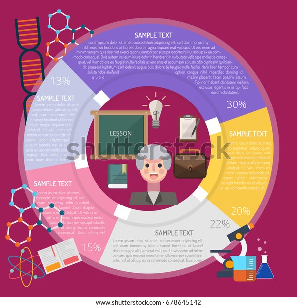 Teacher Infographic Stock Vector (Royalty Free) 678645142 | Shutterstock