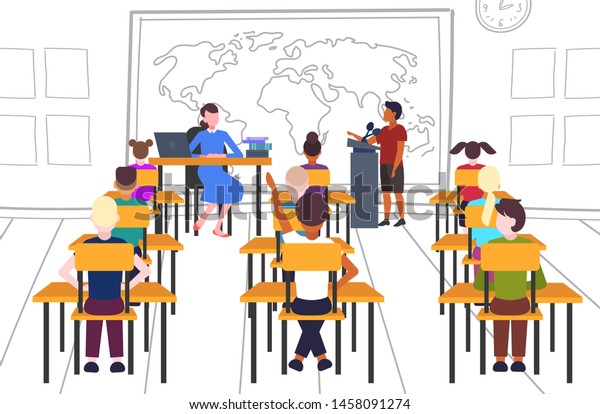357 Full Length Student Sitting In Desk Images, Stock Photos & Vectors ...