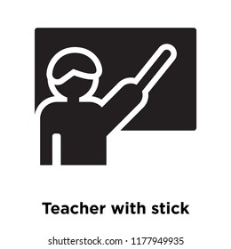 Teacher Stick Icon Vector Isolated On Stock Vector (Royalty Free ...