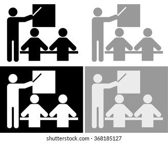 Teacher Students the Symbolic Image Classroom Stock Vector (Royalty ...
