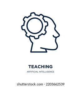 Teaching Icon Artificial Intelligence Collection Thin Stock Vector ...