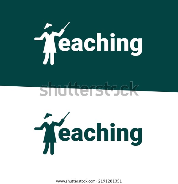 Teaching Logo Teach Logo Teaching Icon Stock Vector (Royalty Free ...