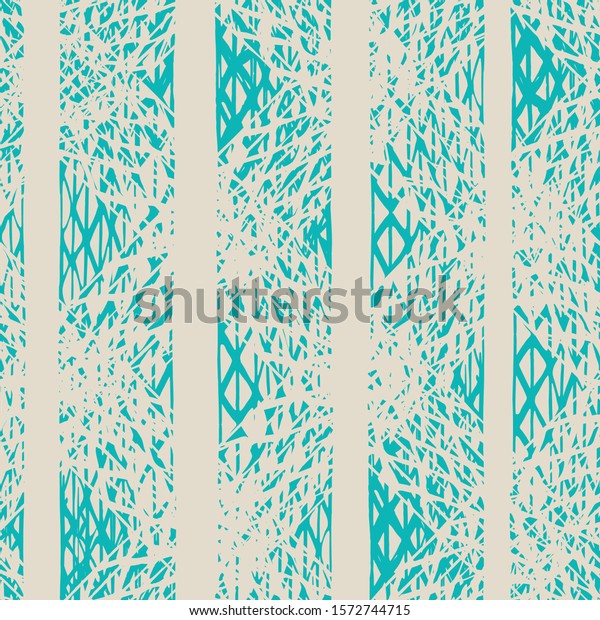 Teal Beige Vector Seamless Check Pattern Stock Vector (Royalty Free ...