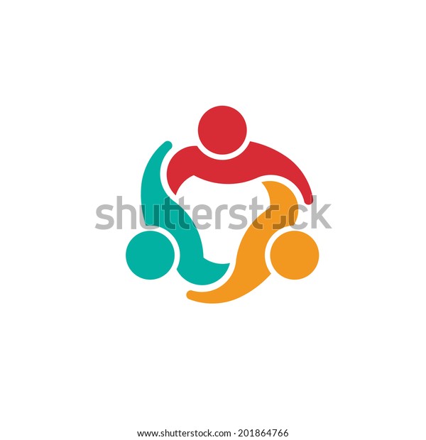 Team 3 People Logo Councilconcept Group Stock Vector (Royalty Free ...