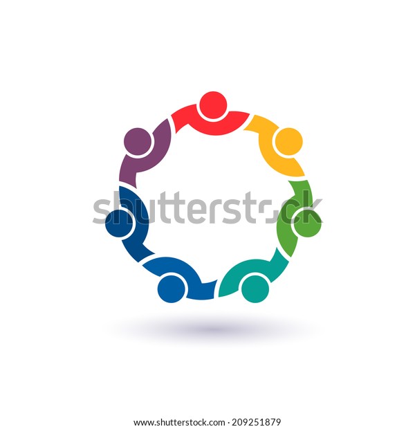 Team 7 Congressconcept Group Connected People Stock Vector (Royalty ...
