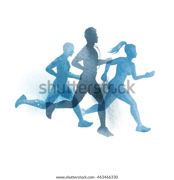 1.757 Runners watercolor: immagini, foto stock e grafica vettoriale ...