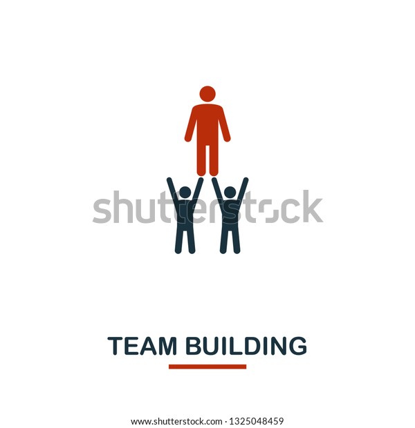 Team Building Icon Premium Style Design: vector de stock (libre de ...