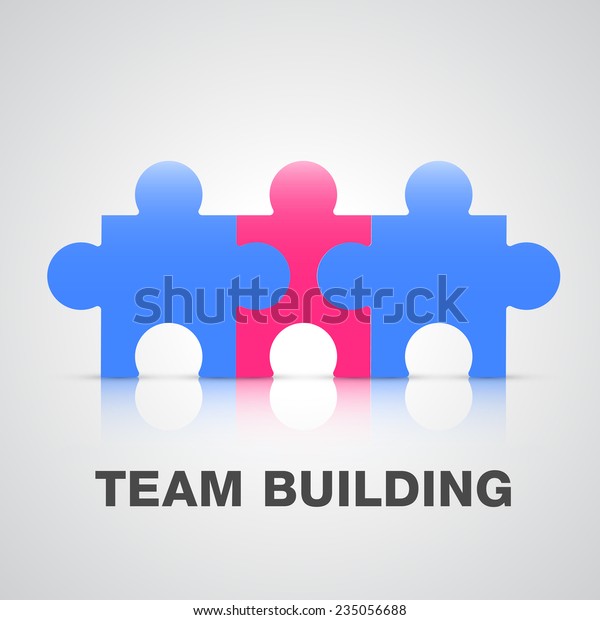 Team Building Puzzle Pieces Concept Stock Vector (Royalty Free ...