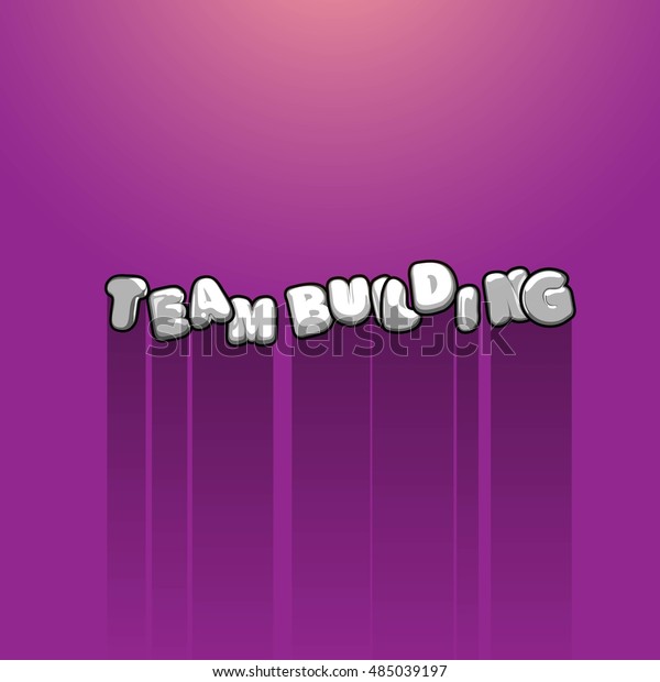 Team Building Title Background Long Shadow Stock Vector (Royalty Free ...