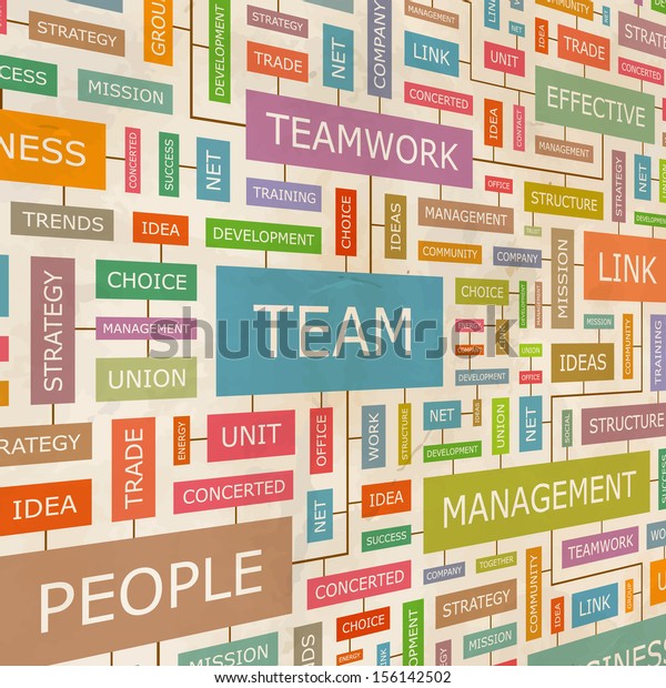 Team Concept Vector Illustration Word Cloud Stock Vector (Royalty Free ...