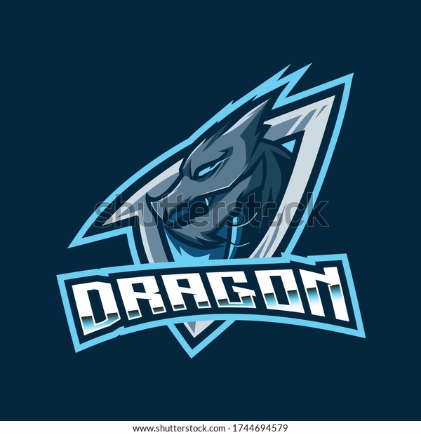 Team Dragon Esport Logo Template Stock Vector (Royalty Free) 1744694579 ...