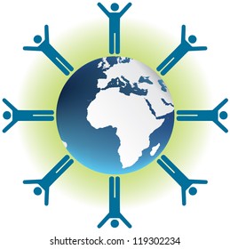 Team Earth Stock Vector (Royalty Free) 119302234 | Shutterstock