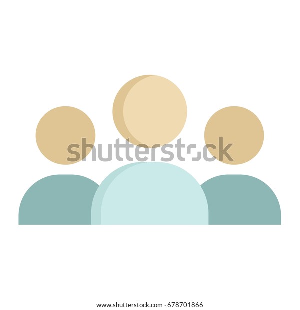 Team Flat Icon Business Group Vector Stock Vector (Royalty Free ...