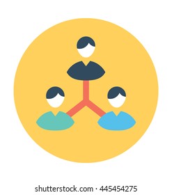 Team Hierarchy Vector Icon Stock Vector (Royalty Free) 445454275 ...