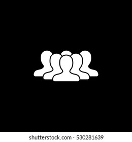 Team Icon Isolated White Background Stock Vector (Royalty Free ...
