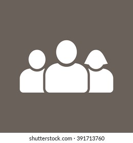 Team Icon On Dark Gray Color Stock Vector (Royalty Free) 391713760 ...