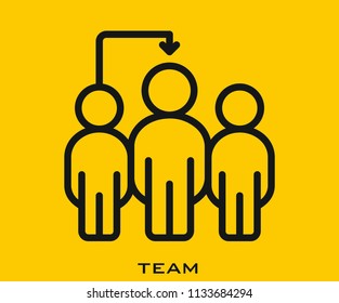 Team Icon Signs Stock Vector (Royalty Free) 1133684294 | Shutterstock