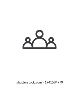 Team Icon Vector Line Art Person Stock Vector (Royalty Free) 1941584779 ...