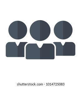 Team Icon White Background Flat Design Stock Vector (Royalty Free ...