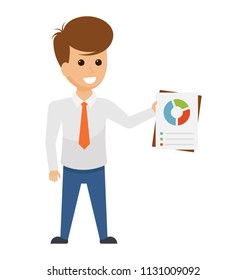 Team Leader Avatar Withholding Graph Chart Stock Vector (Royalty Free ...