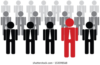 Team Leader Concept Teamwork Stock Vector (Royalty Free) 153598568 ...