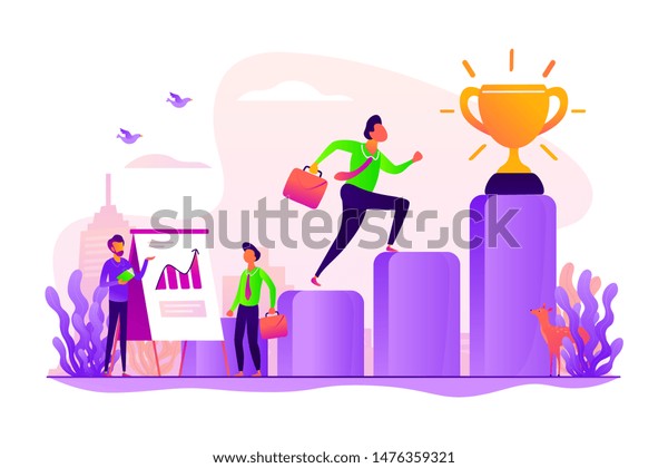 Team Leader Employee Getting Promotion Personal Stock Vector (Royalty ...