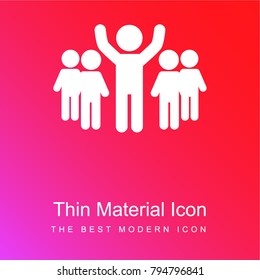 Team Leader Red Pink Gradient Material Stock Vector (Royalty Free ...