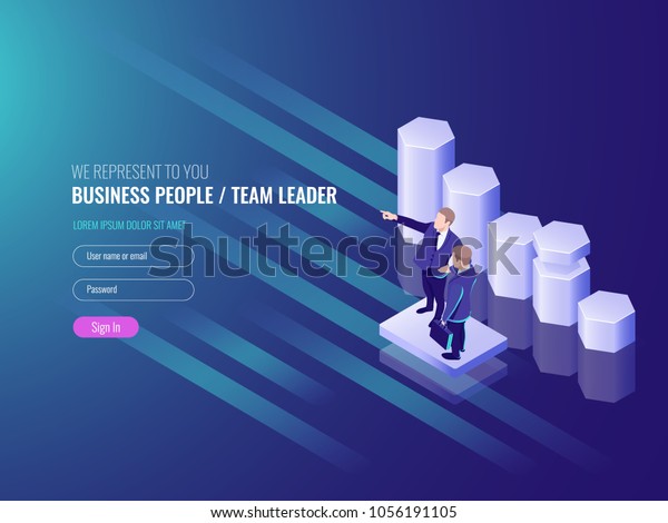 Team Leader Work Team Go Success Stock Vector (Royalty Free) 1056191105 ...