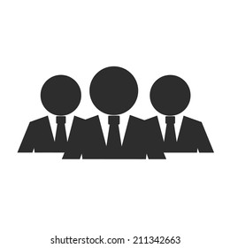 Team Management Black Icon Stock Vector (Royalty Free) 211342663 ...
